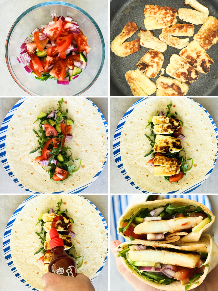 Quick and Tasty Halloumi Wraps - Liana's Kitchen