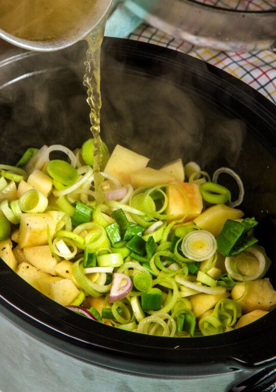 Slow Cooker Leek and Potato Soup - Liana's Kitchen