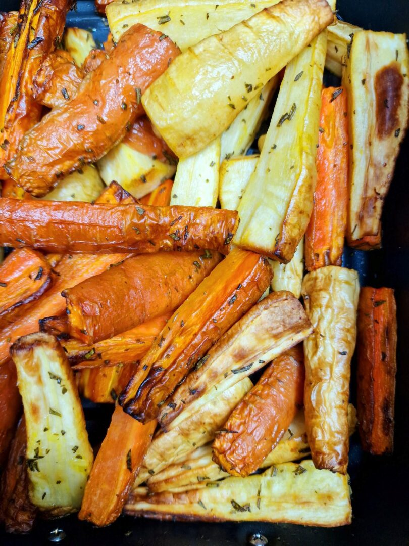 Perfectly Crispy Air Fryer Carrots and Parsnips - Liana's Kitchen