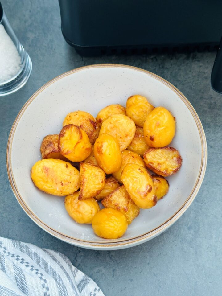Air Fryer Tinned Potatoes - A Quick Side Dish - Liana's Kitchen