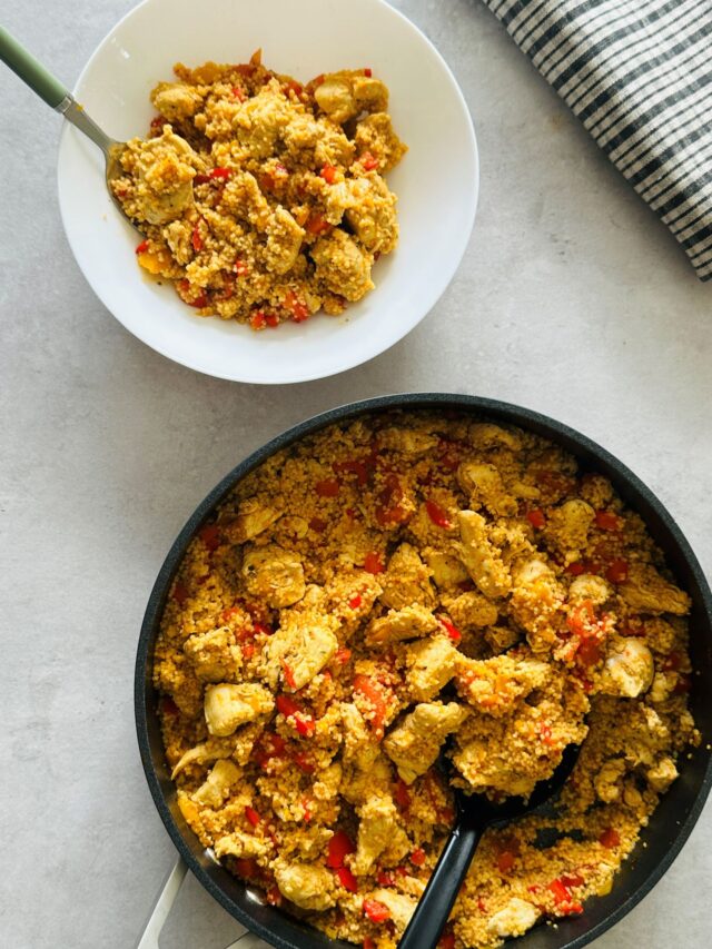 Chicken Couscous Recipe With Peppers, Garlic + Chilli (One-Pot Meal ...