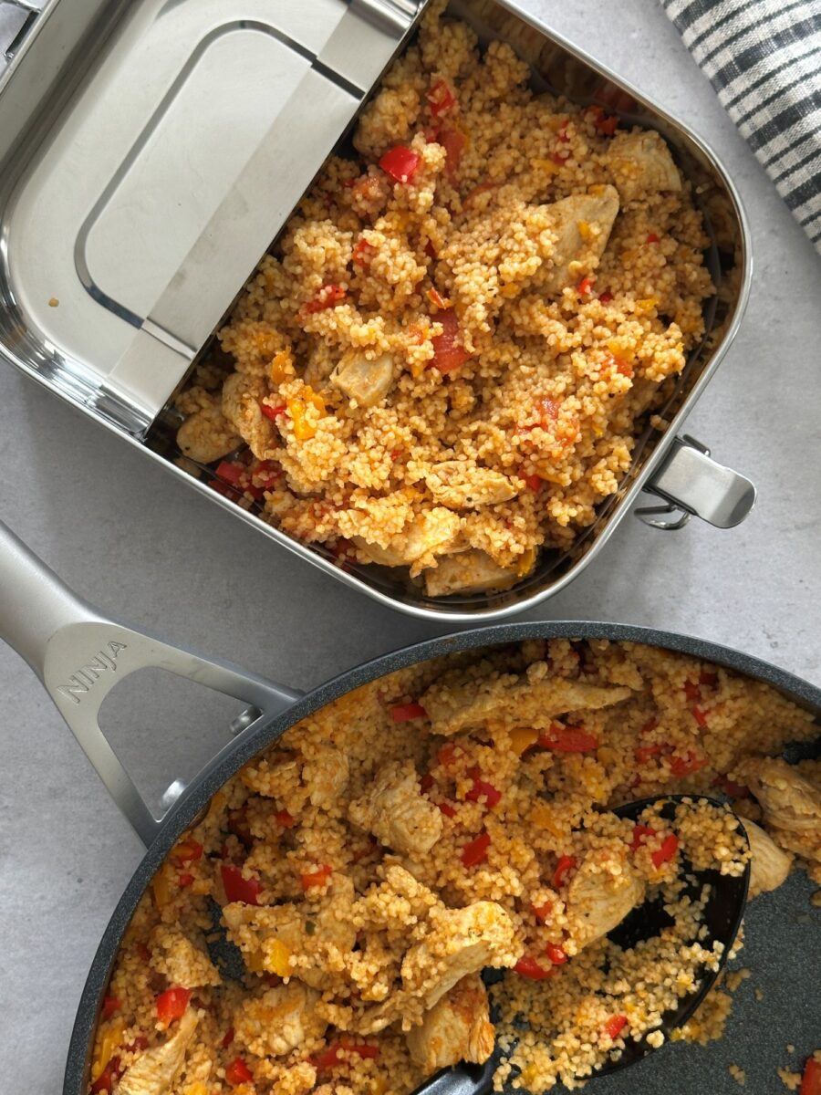 Chicken Couscous Recipe With Peppers, Garlic + Chilli (One-Pot Meal ...