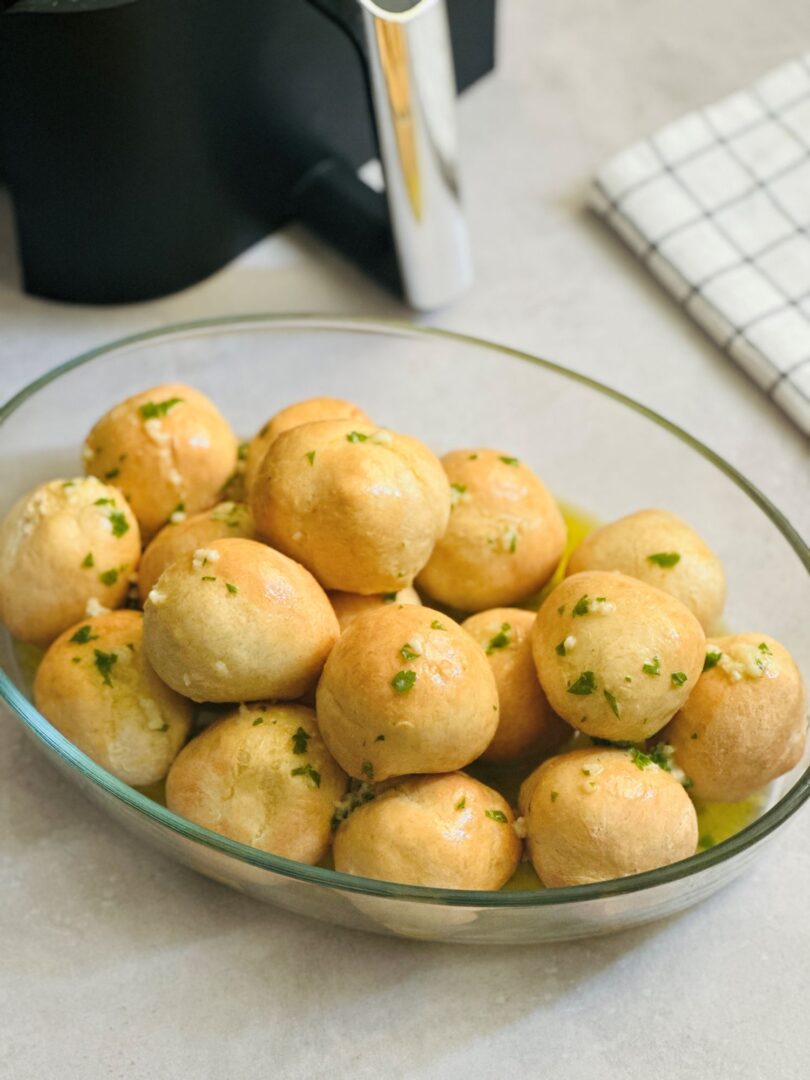 Air Fryer Garlic Dough Balls - Liana's Kitchen