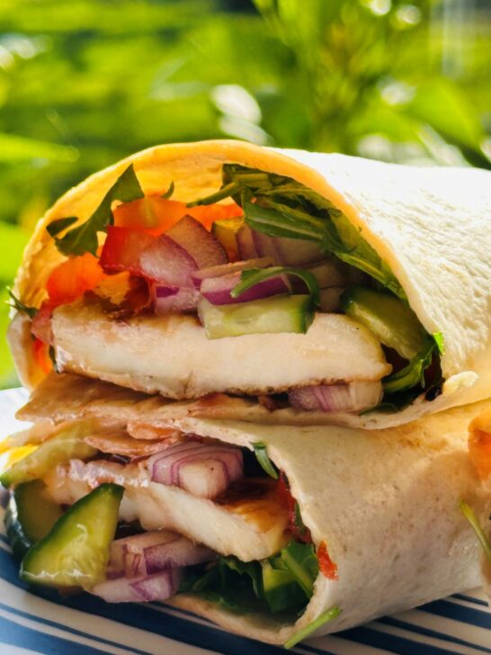 Quick and Tasty Halloumi Wraps - Liana's Kitchen