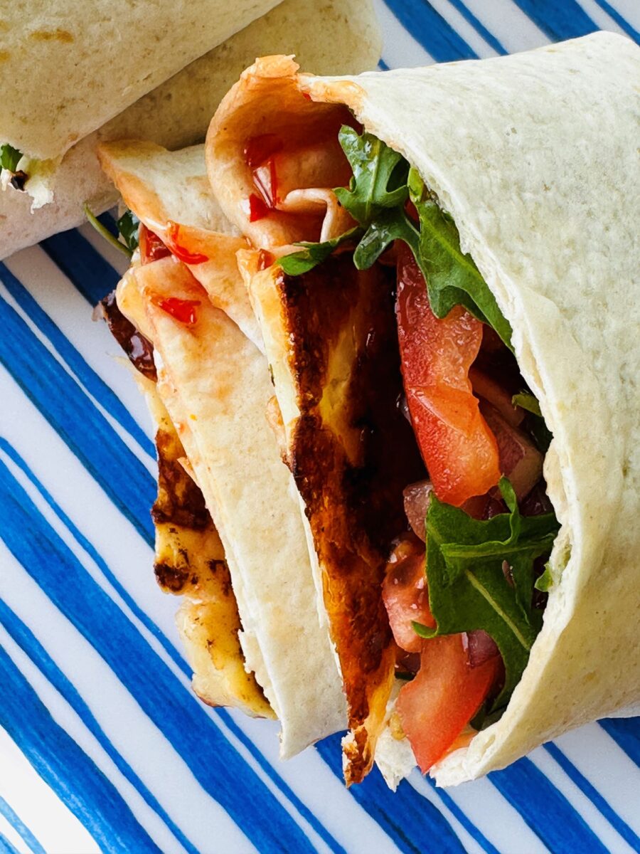 Quick and Tasty Halloumi Wraps - Liana's Kitchen