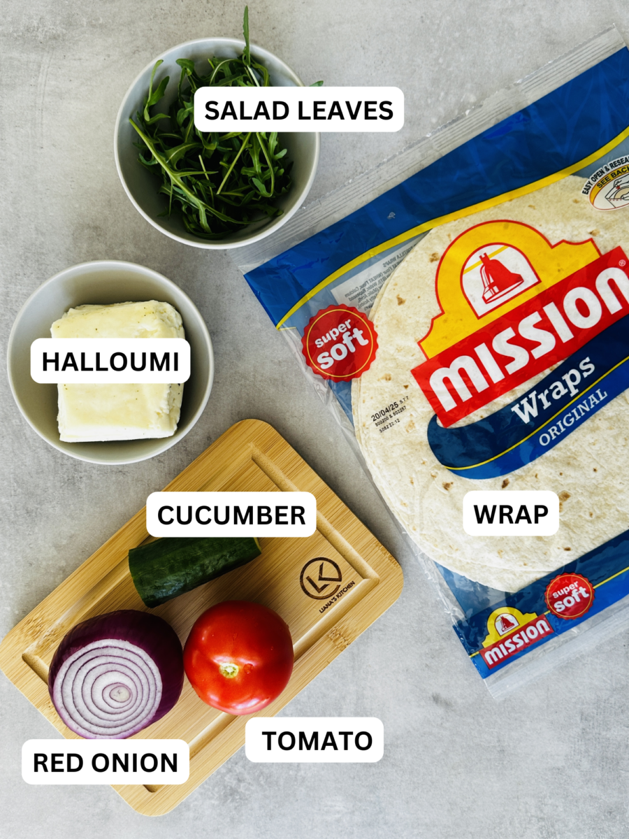 Quick and Tasty Halloumi Wraps - Liana's Kitchen