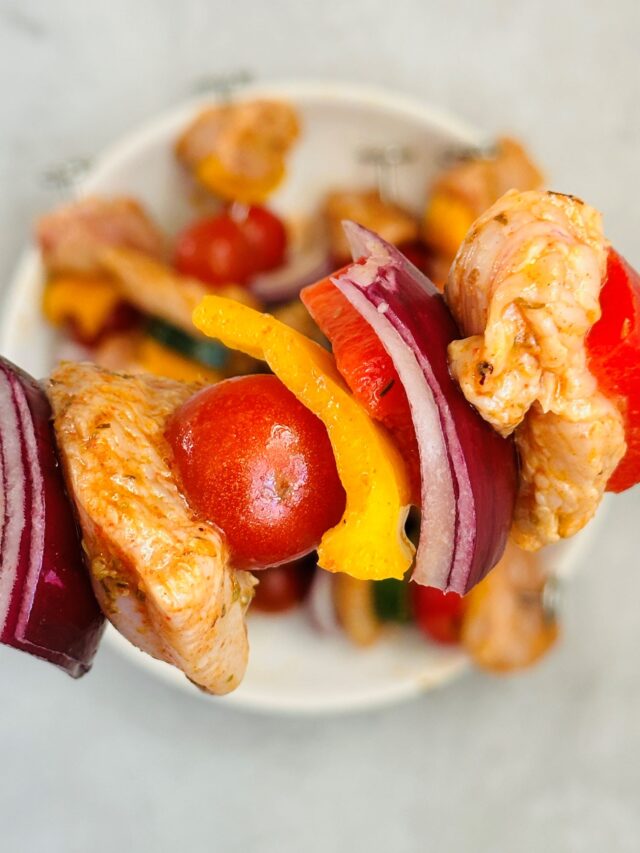 Super Tasty Air Fryer Chicken Kebabs - Liana's Kitchen