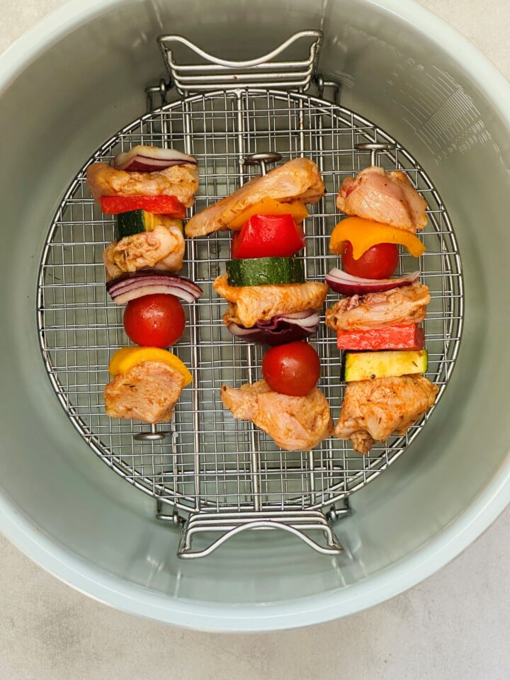 Super Tasty Air Fryer Chicken Kebabs - Liana's Kitchen