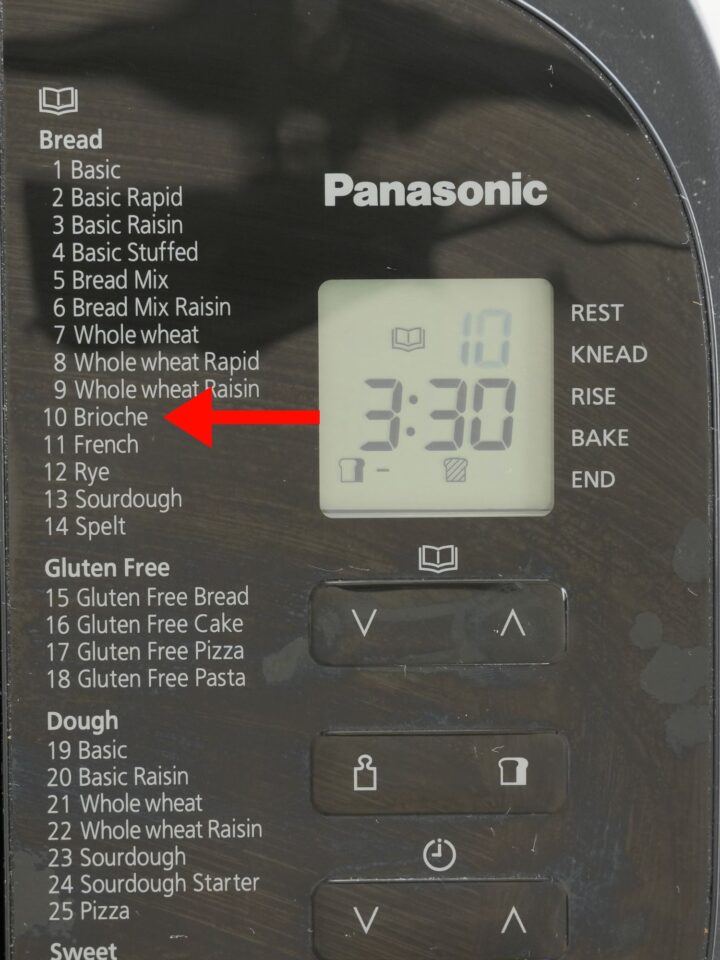 Bread Maker Brioche Bread (in a Panasonic Bread Maker) - Liana's Kitchen