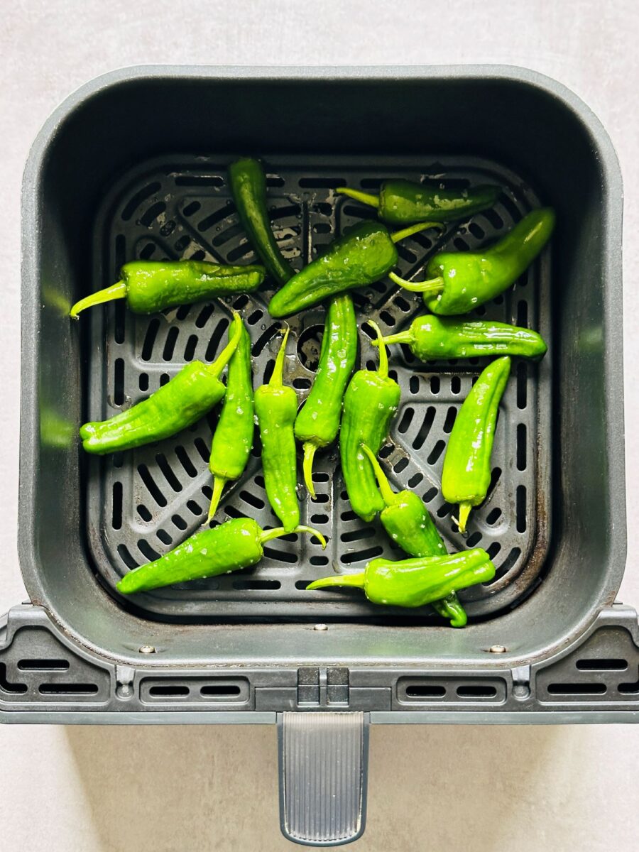 Air Fryer Padrón Peppers Recipe - Liana's Kitchen