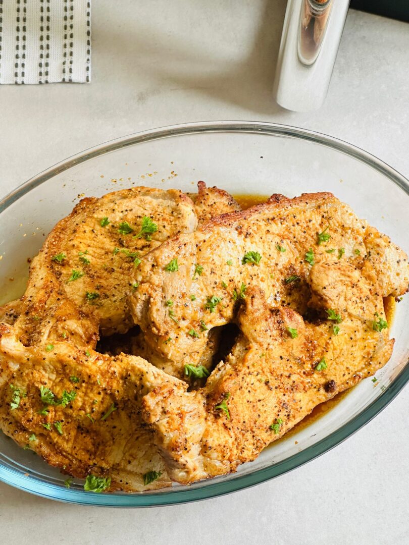 Air Fryer Mediterranean Style Pork Loins - Liana's Kitchen