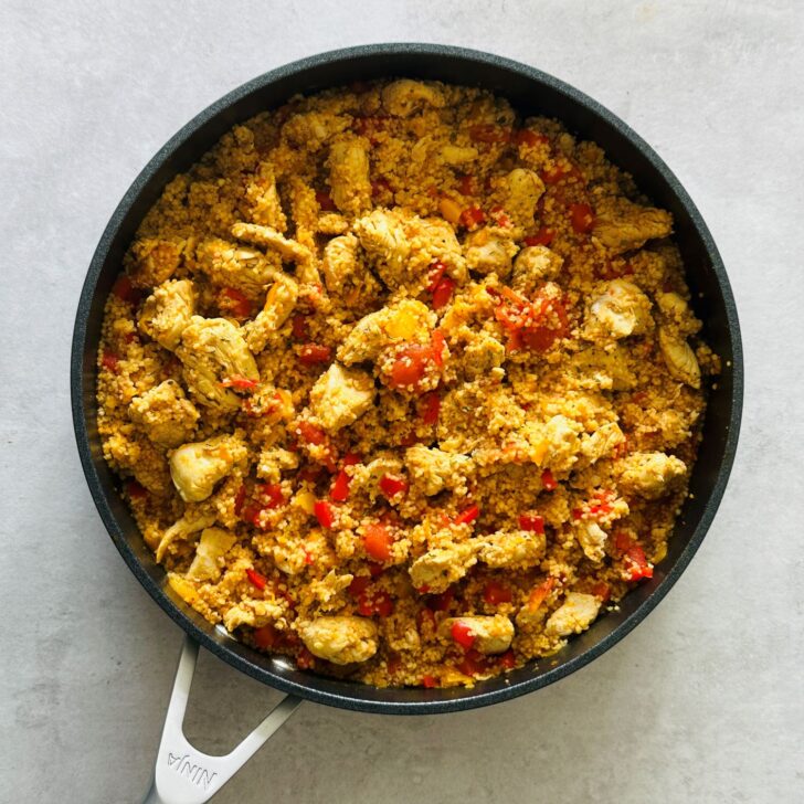 Chicken Couscous Recipe With Peppers, Garlic + Chilli (One-Pot Meal ...