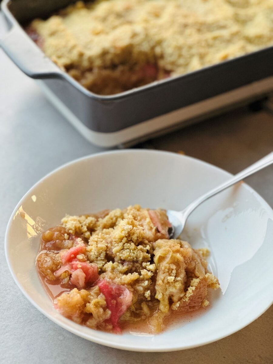 Rhubarb Crumble Recipe - Liana's Kitchen