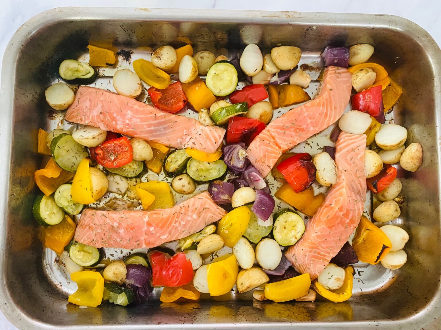 Salmon Tray Bake - Liana's Kitchen